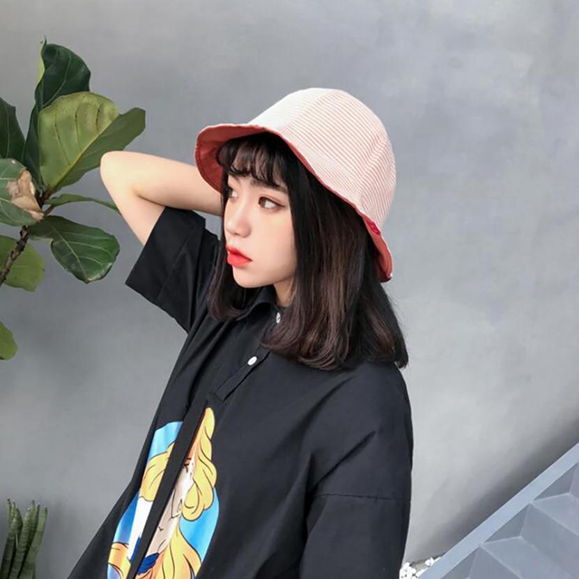 Fisherman Hats Hat Bucket Hats Japanese Style Simple And Soft Double ...