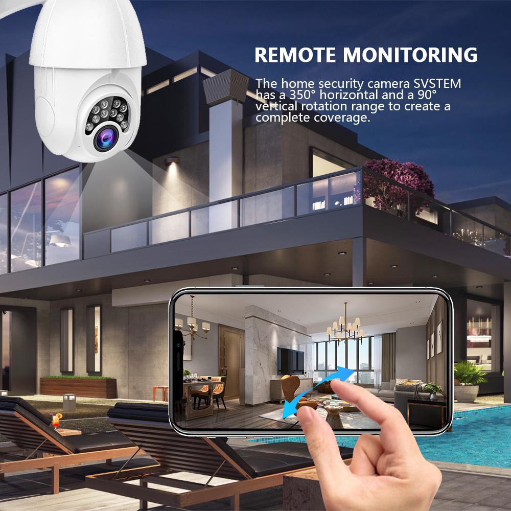 Buy Wi-Fi PTZ Camera Two Way Audio Home Security Motion Detection ...