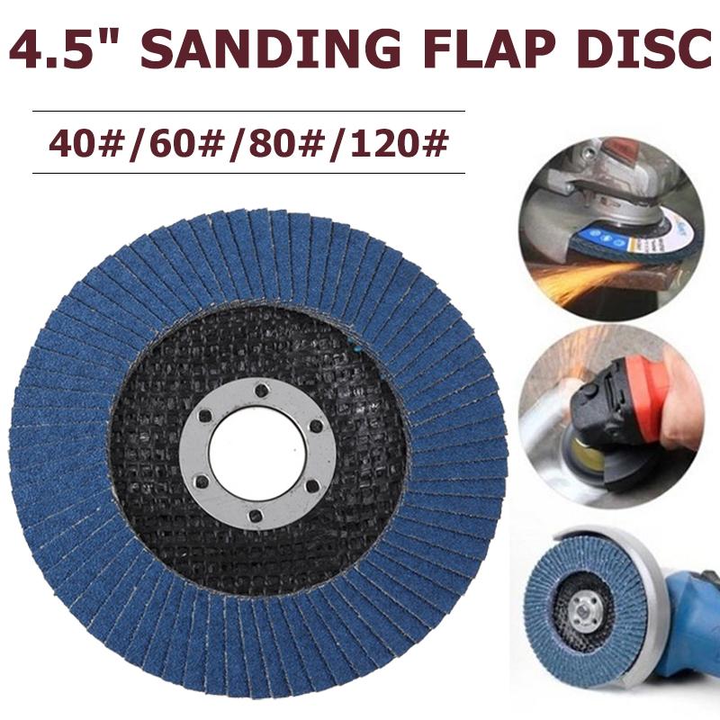 Buy 4.5 Inch Flap Discs 40 60 80 120 Grit SAluminum Oxide Abrasive Flap ...