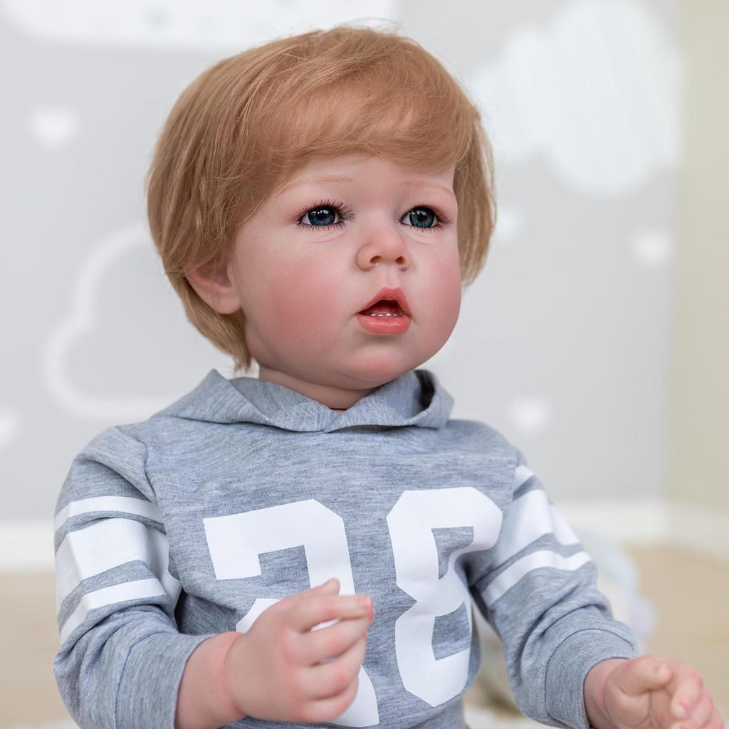 75cm Huge Size Reborn Toddler Baby Boy Liam Real Picture Hand Paint ...