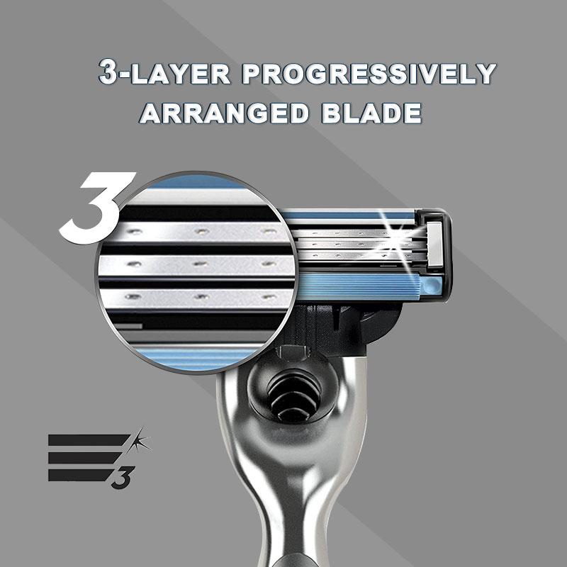 Buy New 4PCS Razor New Blades For Gillettee Mache 3 Turbo Safety Manual ...