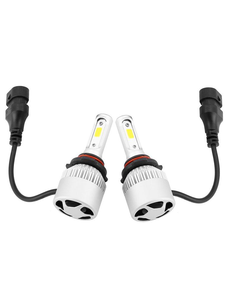 Buy NNEE 2Pcs S2 LED Headlights 9006 Socket 72W LED Yellow Light COB ...
