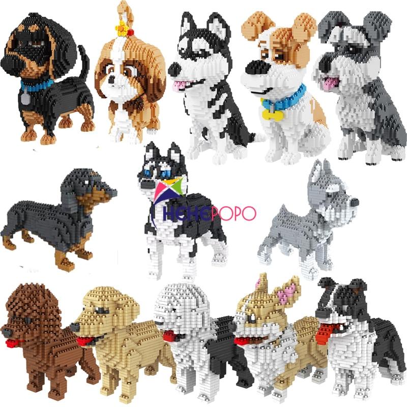 Buy 2000+pcs 16013 Mike Dog Building Blocks Diamond Micro Small ...