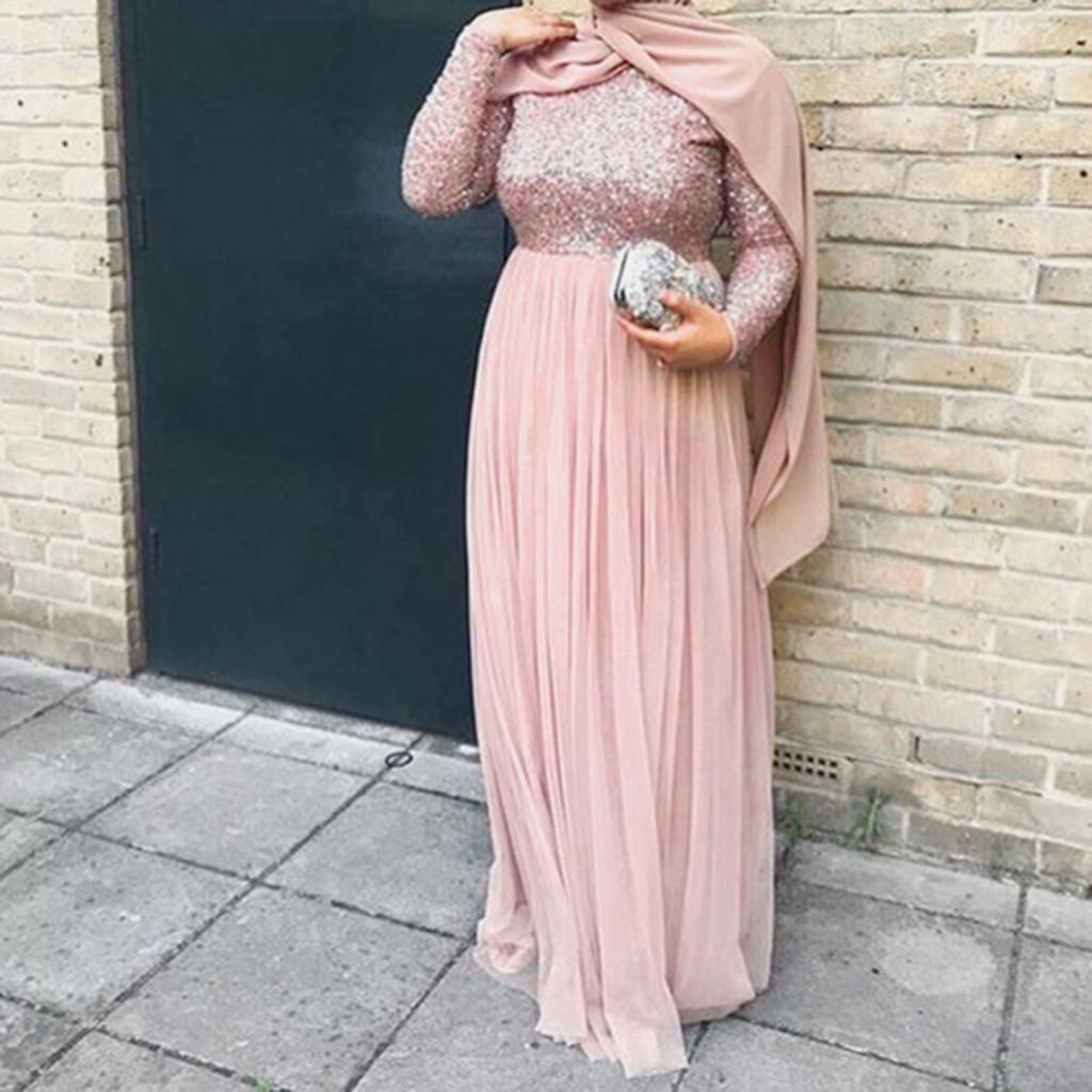 Buy High Quality Elegant Muslim Evening Maxi Dress Cape Slim Muslim ...