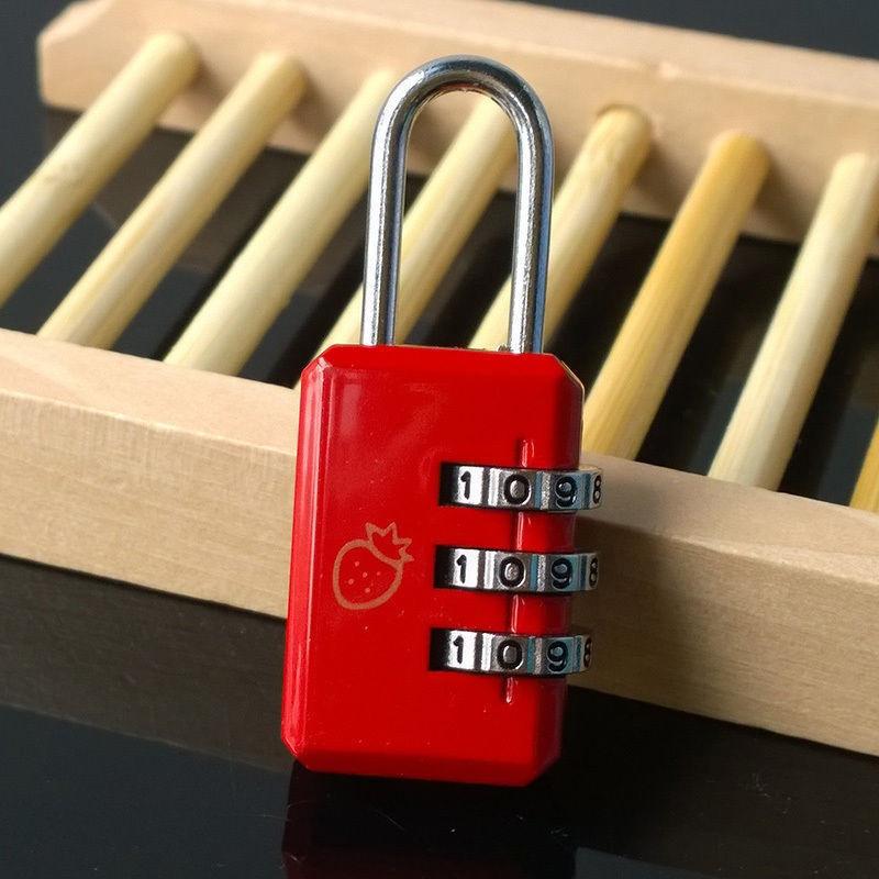 3 Digit Dial Combination Suitcase Luggage Metal Code Password Lock ...