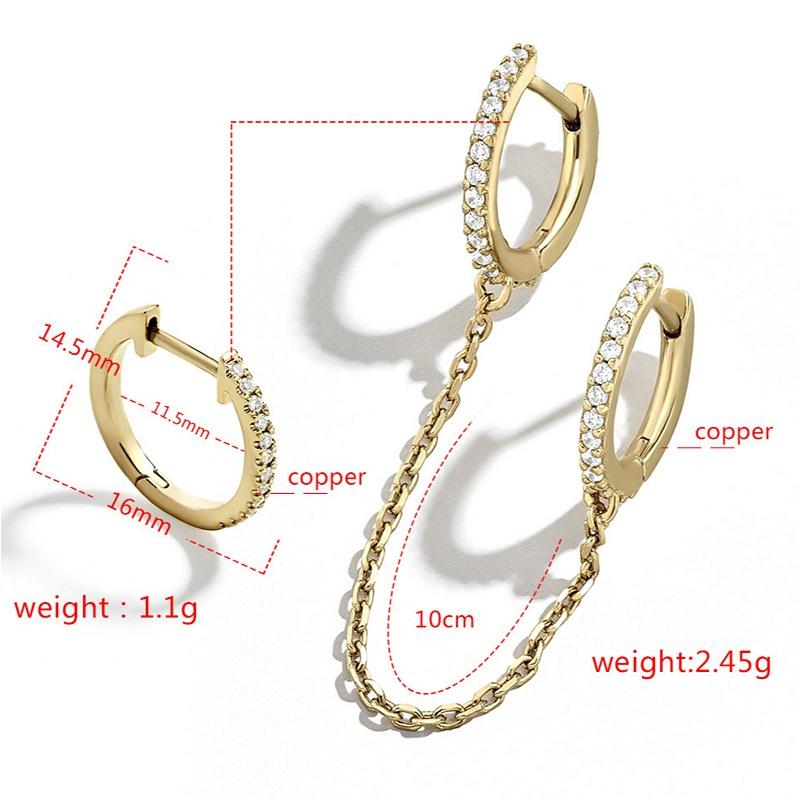 Buy 1 Pcs Fashion Circle Ear Cuff Retractable Earrings for Women Men ...