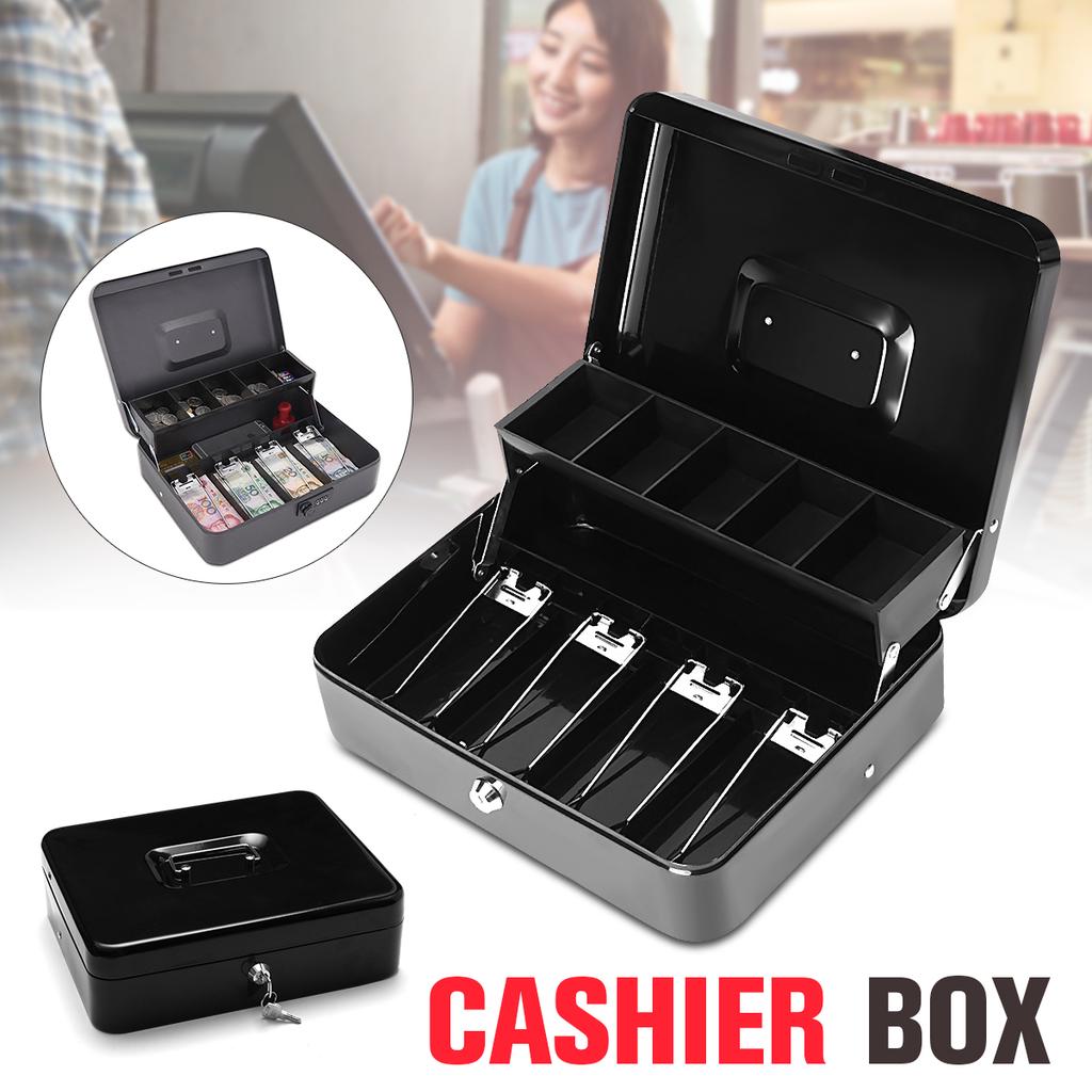 Buy Bank Key Lock Petty Coin Cash Money Box Pot Lockable Deposit ...
