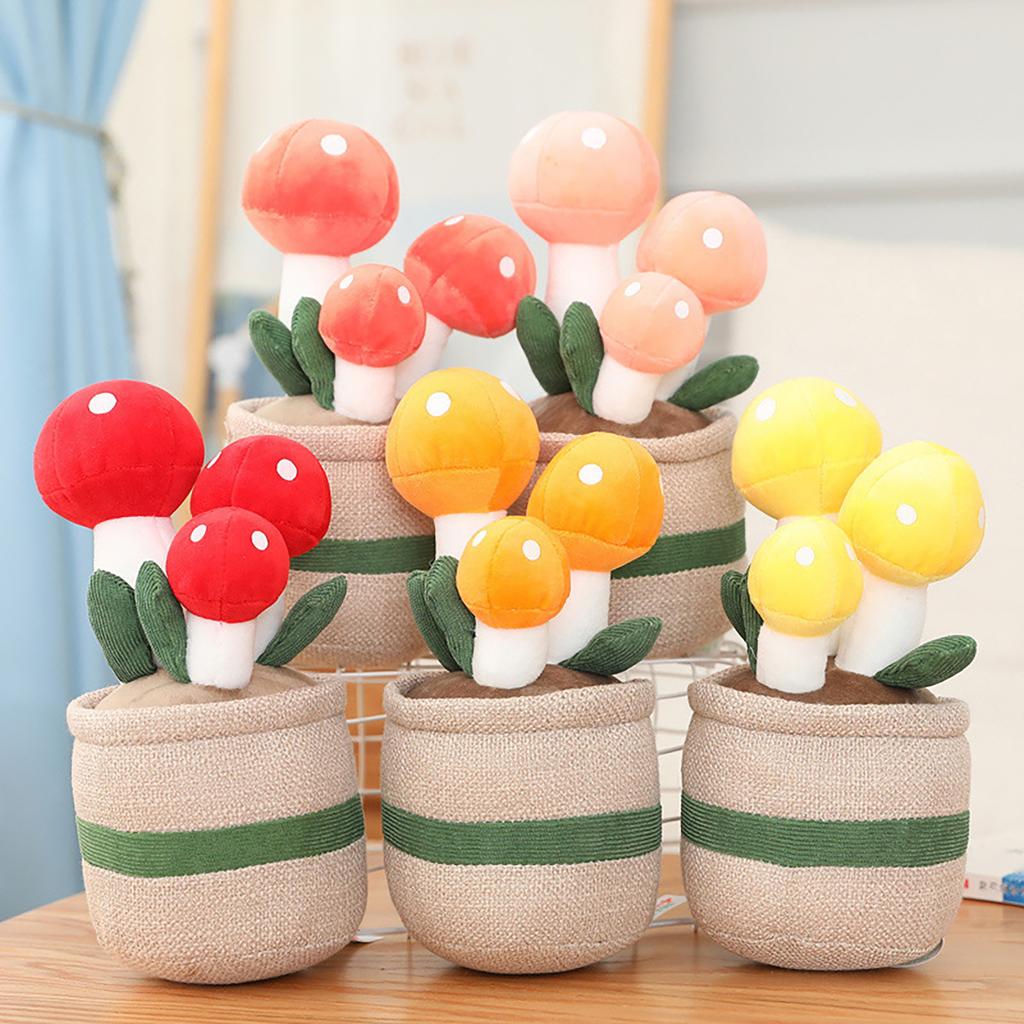 Simulation Potted Plush Toy Doll Plant Doll Indoor Decoration ...