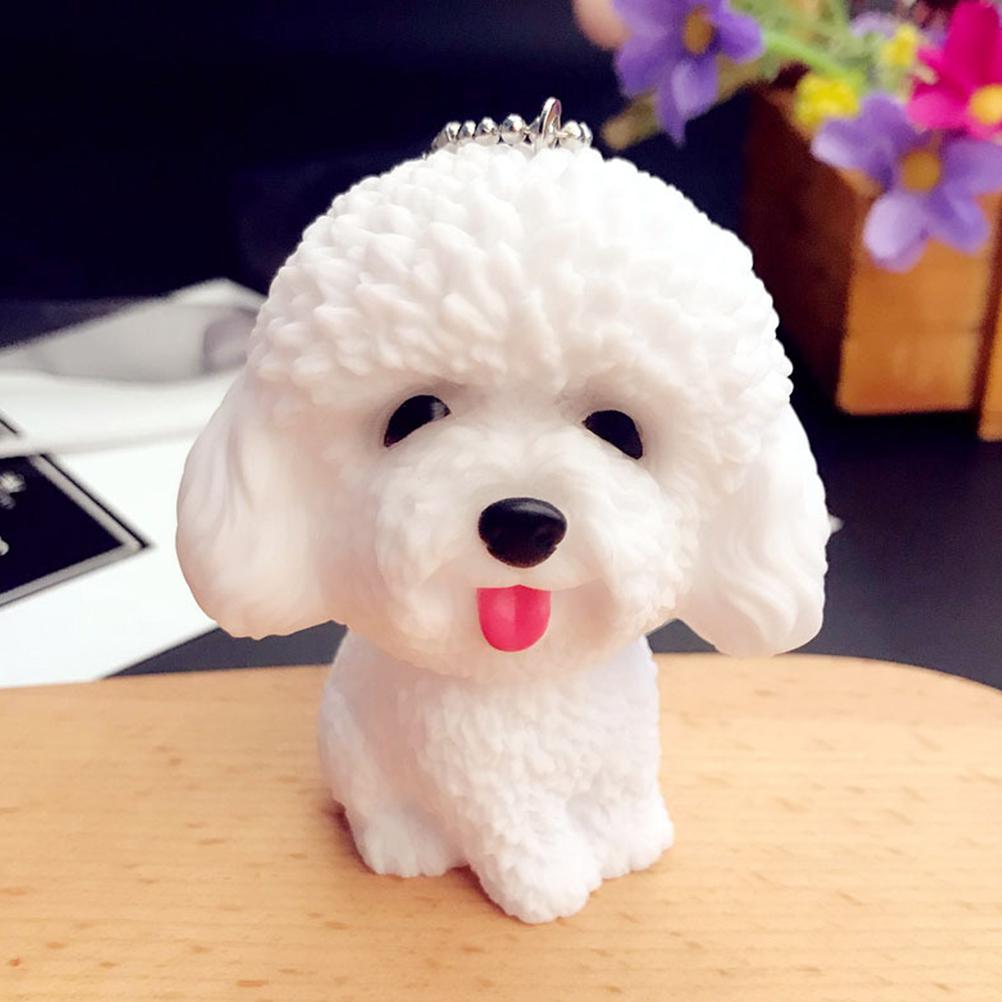 Buy 3Pcs Keychains Pet Dog Shape Teddy Creative Key Holder Key Ring ...