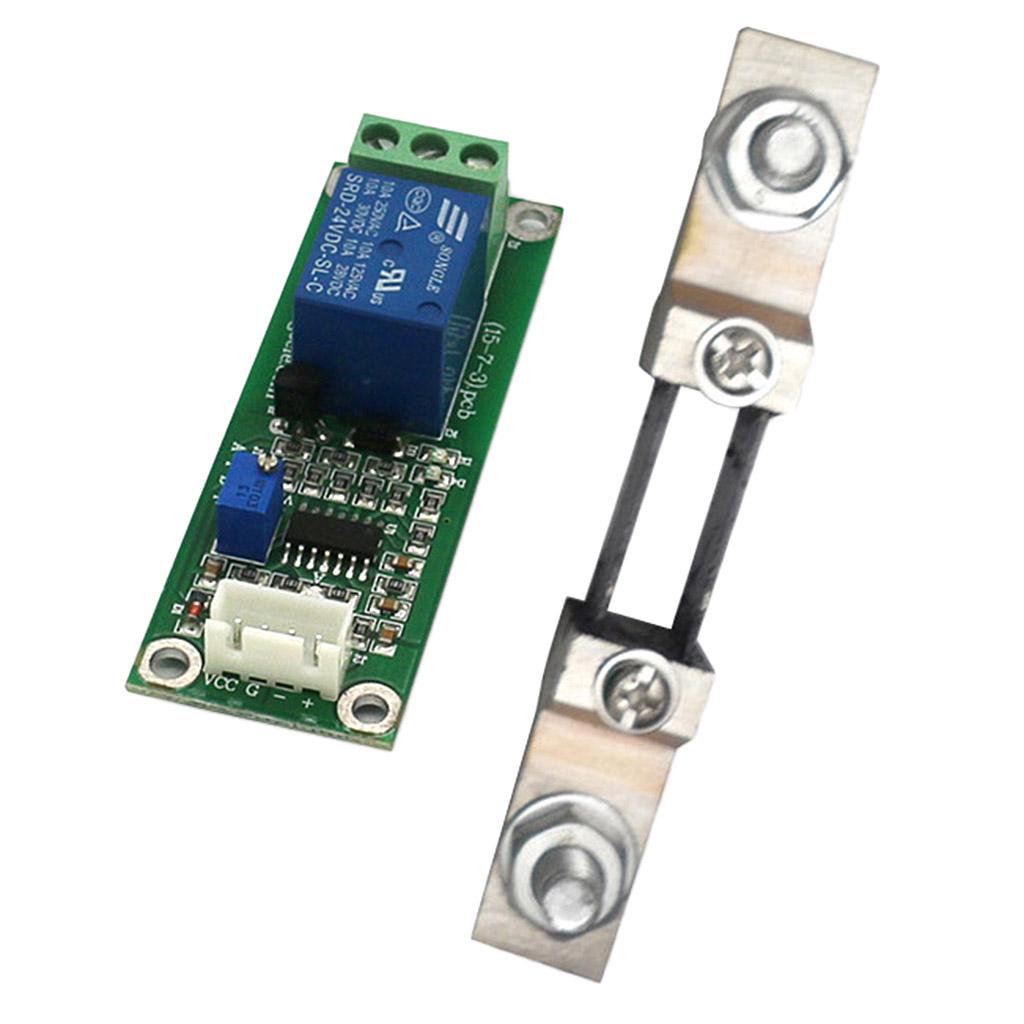 Buy DC Current Shunt Current Detection Sensor Module Relay Output 50A ...
