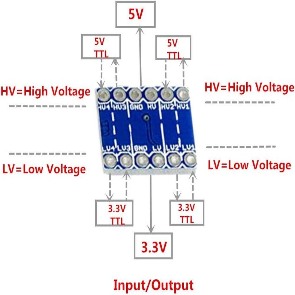 10pcs 3.3V-5V Logic Level Converter IC I2C Easy Installation Arduino ...