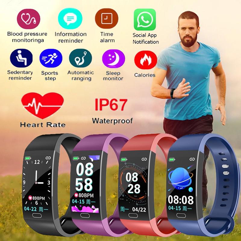 Buy Smart Watch Blood Pressure Heart Rate Monitor Step Sports ...