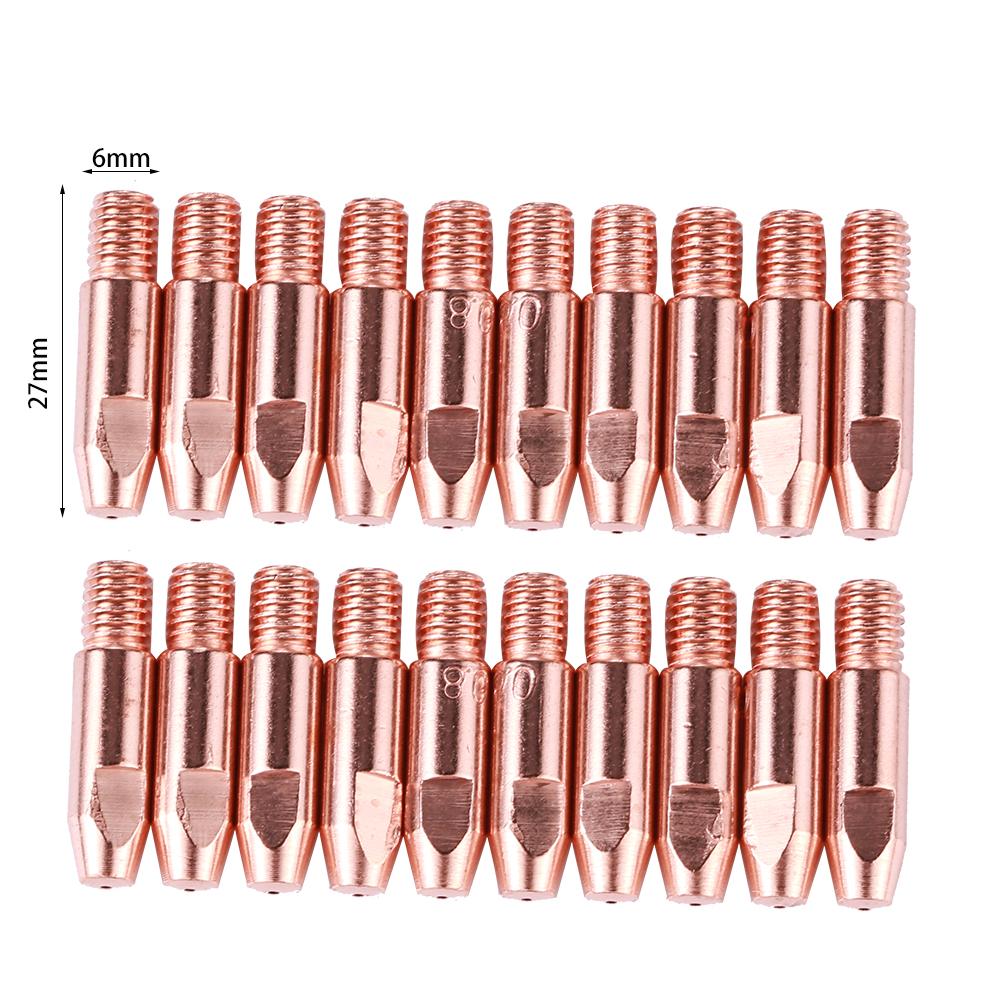 Buy 20pcs MIG Gas Torch Welding Nozzles Weld Semi-Automatic Contact ...