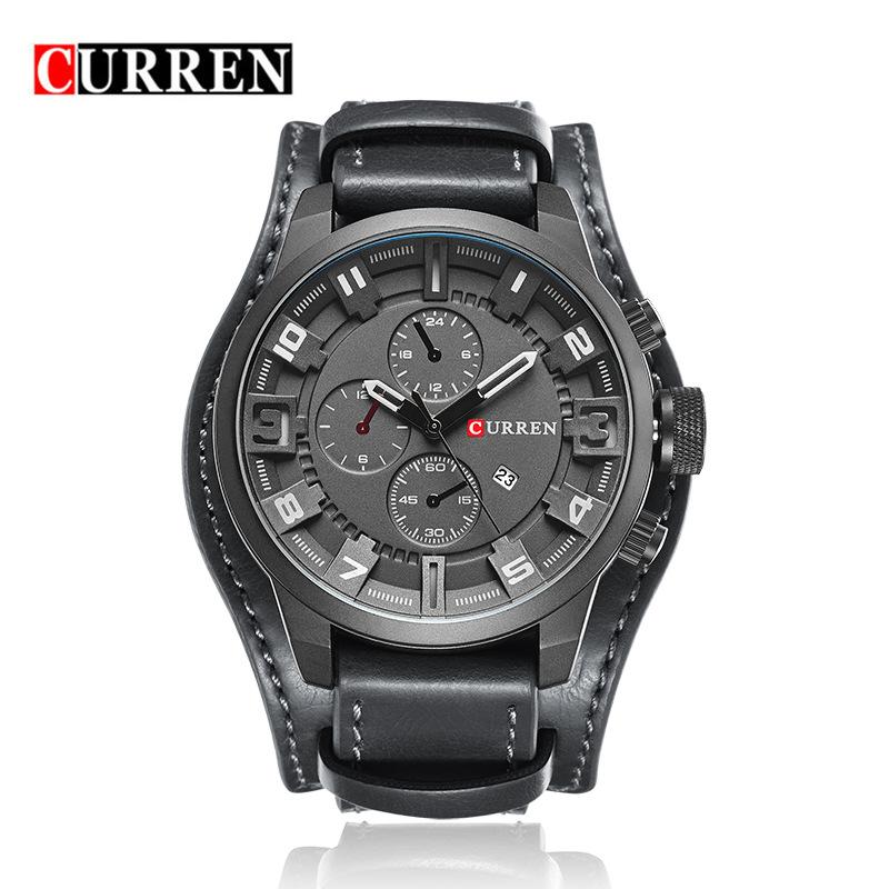 Купить Curren новые лучшие мужские часы с большим циферблатом и