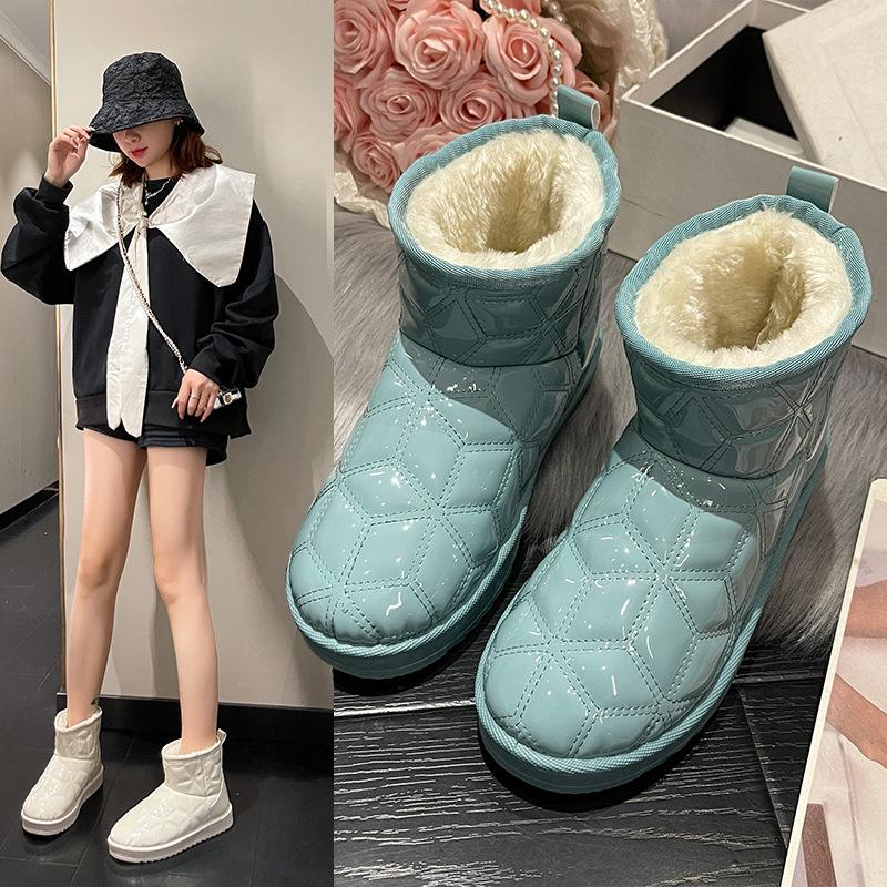 Buy Winter Korean Women's Cashmere and Thick Snow Boots Student's Thick ...