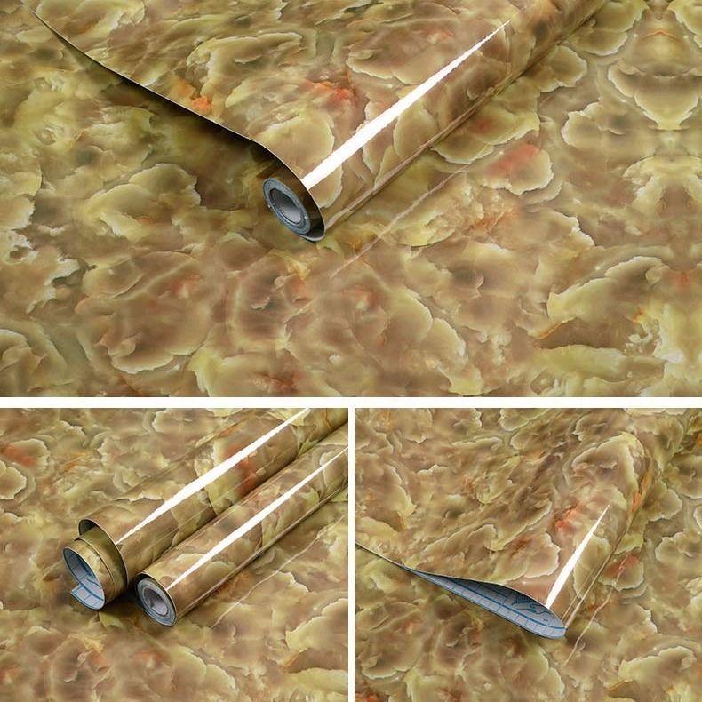 Cheap 5M Waterproof Marble Wallpaper Contact Paper PVC Wall Stickers ...