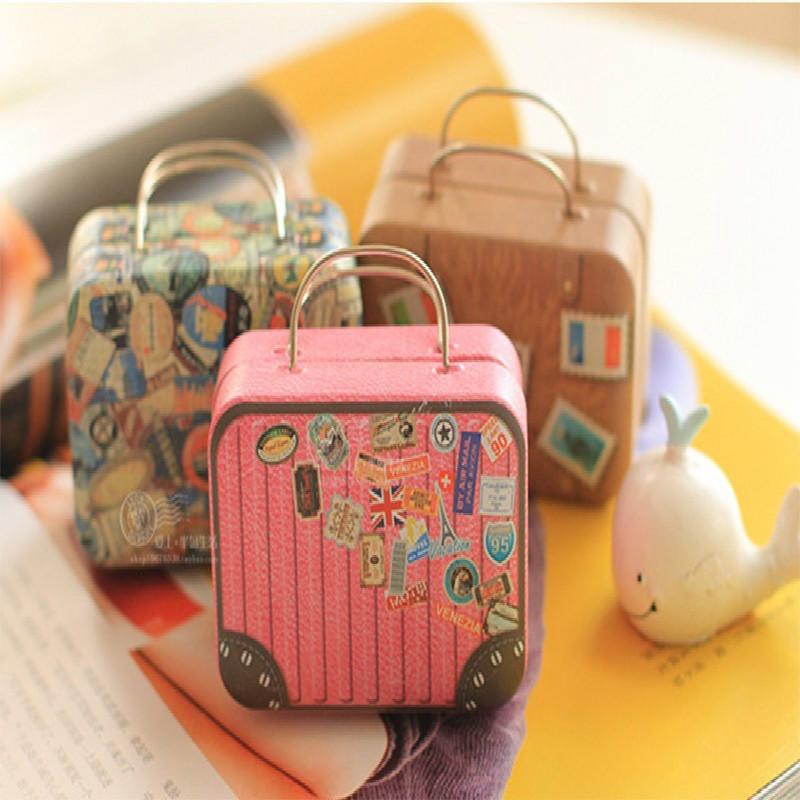 Buy Cute Printed Mini Empty Tinplate Tin Metal Container Small Storage ...