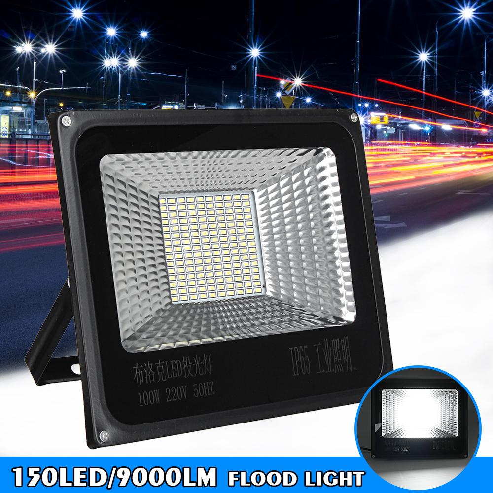 Buy 150 LED FloodLight 100W 900LM Reflector LED Flood Light Waterproof ...