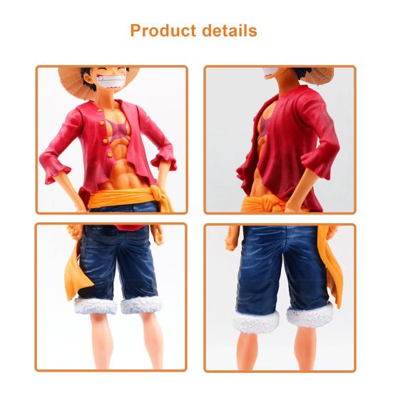 Luffy Figure Model Anime One Piece Action Realistic PVC Cartoon Decor ...