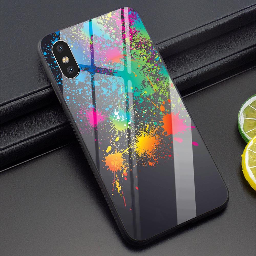 Buy Tempered Glass Phone Case for iPhone 6 6S 5 5S SE 7 8 Plus X XR Xs ...