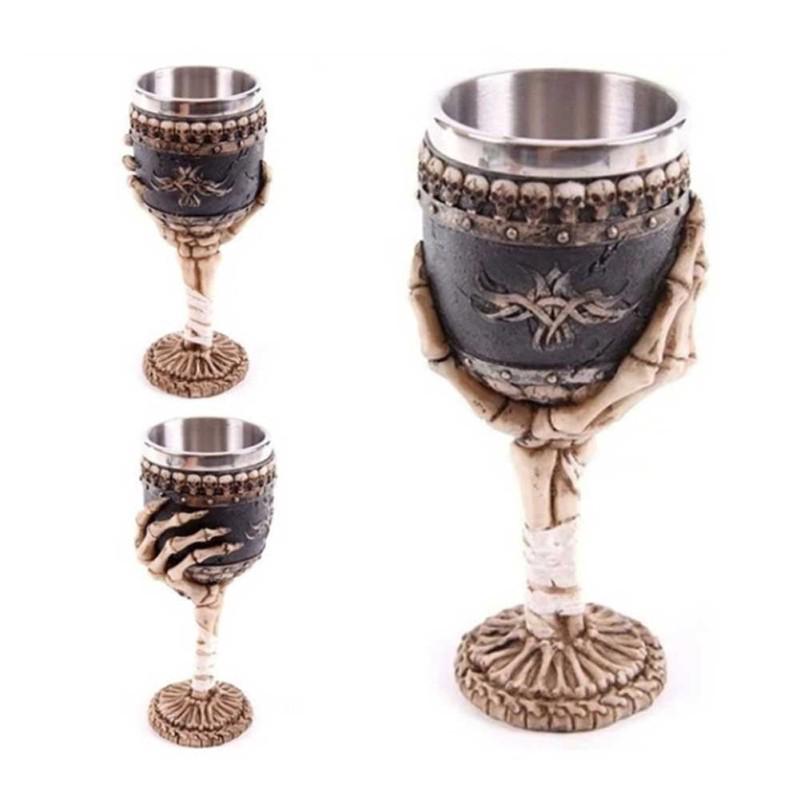 Buy 3D Skull Series Design Resin Goblet Pokal Coffee Wine Drinking Cup ...