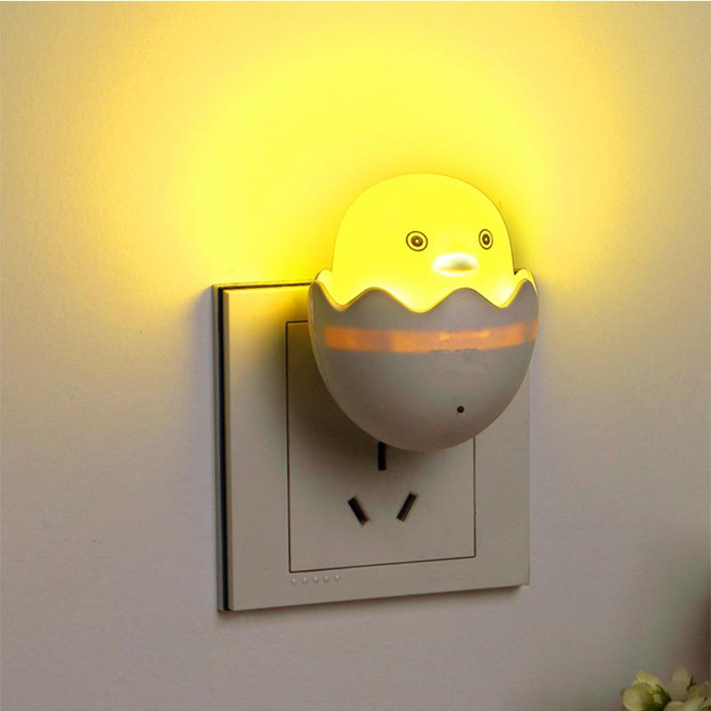 Buy Mini Yellow Duck Light LED Night Light Automatic Switch Bedside ...