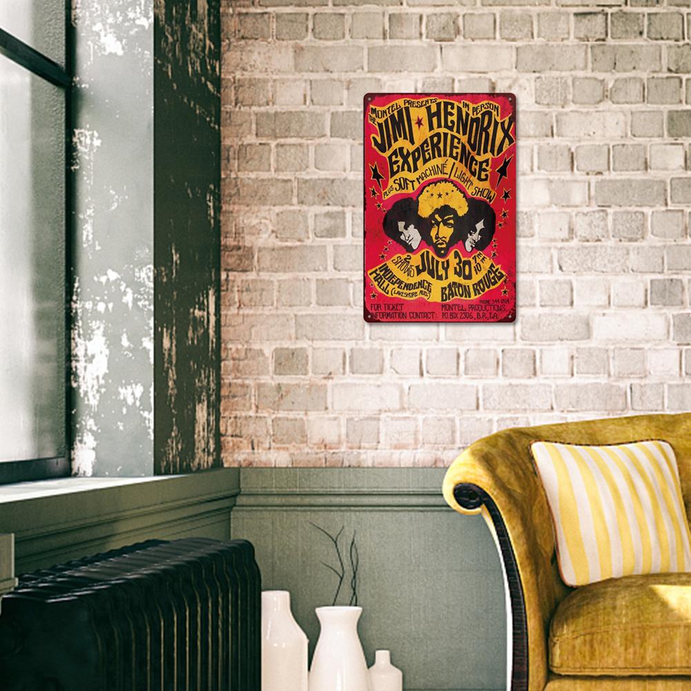 Buy Retro Rock Music Metal Plate Painting for Bar Pub Tin Plaques Wall ...