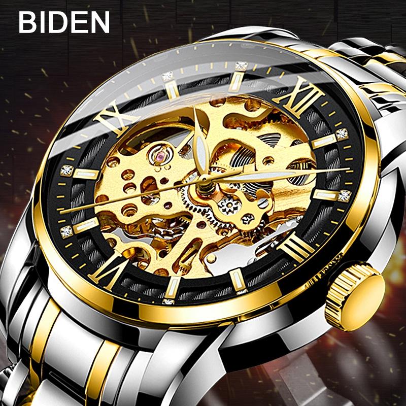 Buy BIDEN Men Brand Watch Fashion Luxury Wristwatch Waterproof Semi ...