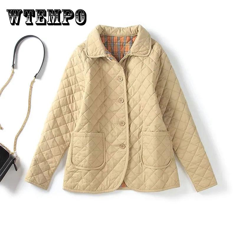Buy Short Cotton Jacket Lingge Thin Cotton Jacket Women's Winter Loose ...