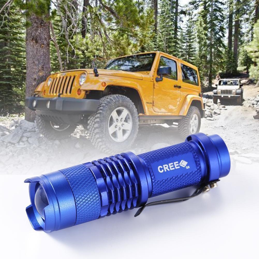 UltraFire Cree Q5 LED Adjustable Focus Zoomable LED Flashlight Torch ...