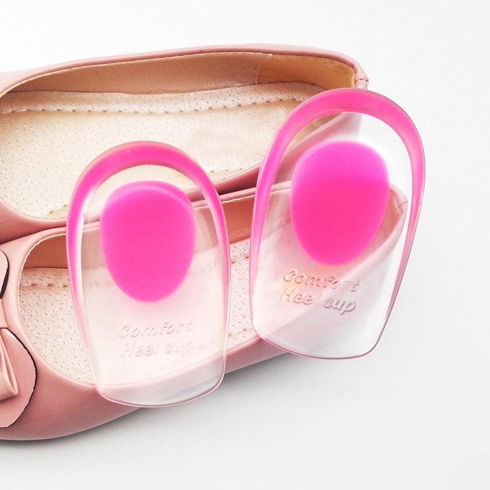 Buy 1 Pair Silicone Heel Cushion Insoles Soles Relieve Foot Pain ...