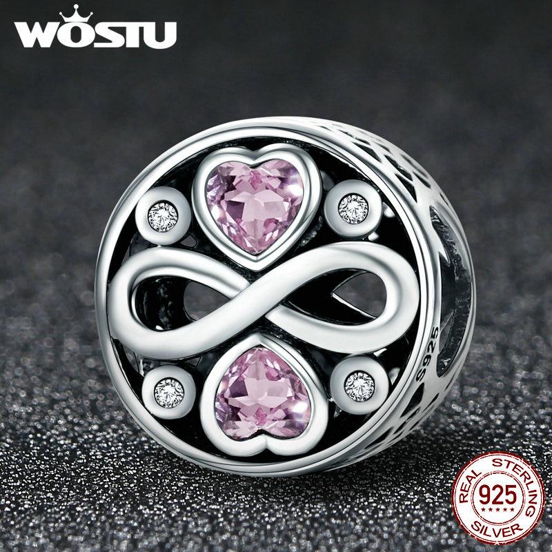 Buy WOSTU Hot Sale 925 Sterling Silver Our Forever Love Beads Fit Original Wst Charm Bracelet ...