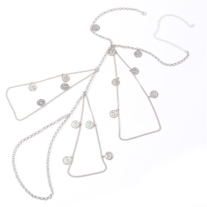 Buy Women Body Thigh Chain Alloy Tassle Boho Multilayer Charm Leg ...