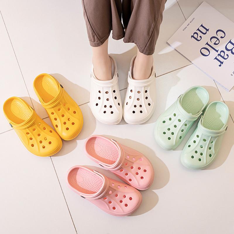 Buy 2022 New Summer Cave Shoes Home Slippers Candy Color Garden Shoes ...