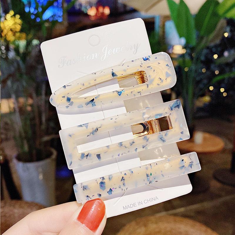 Buy 3pcs Hair Clip Set Acetate Hairpin Women Hair Accessories Jewelry ...