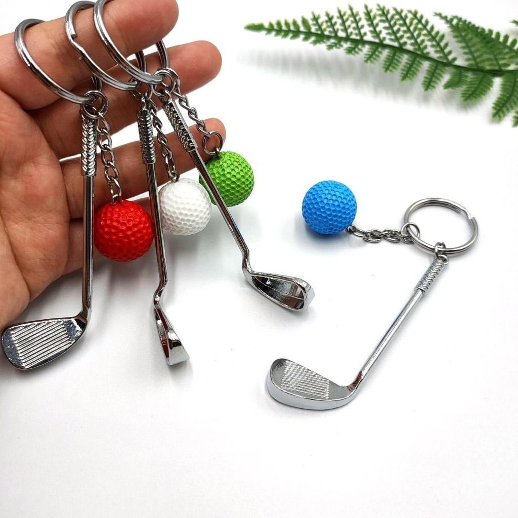 Buy Creative Golf Keychain Mini Golf Ball Pendant Key Chain Keyring For ...