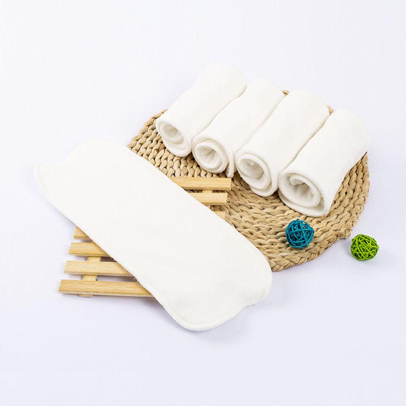 Buy 5pcs Washable Reuseable Baby Cloth Diapers Nappy Inserts Microfiber ...