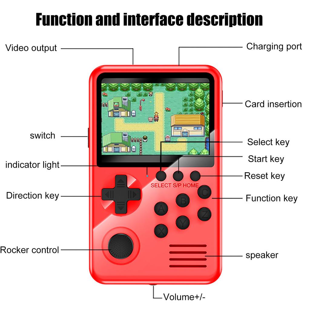 Cheap M3S Handheld Game Console Retro Color Screen Mini Game Player ...
