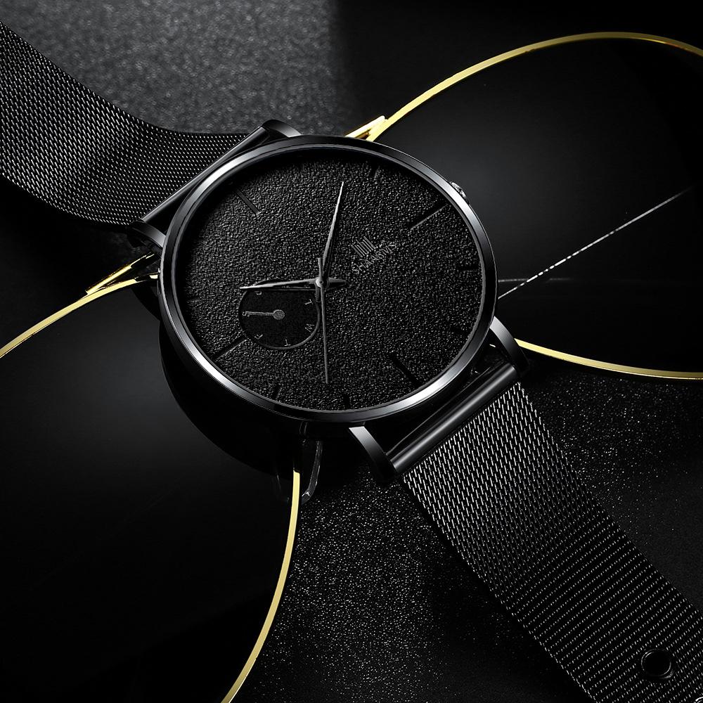 Buy Men'S Ultra-Thin Simple Quartz Watch Fashion Mesh With Stainless ...