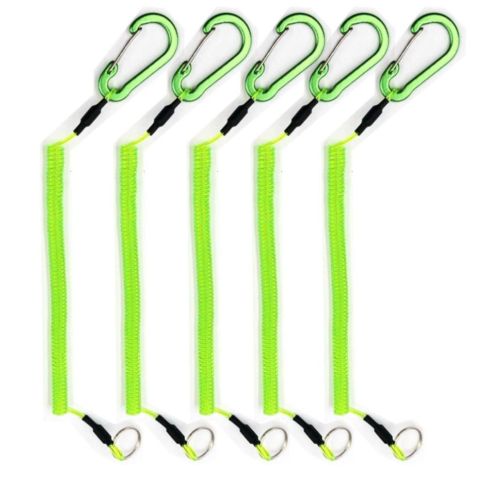 Cheap Spiral Keychain Keyring Stretch Fishing Tools Spiral Coiled ...