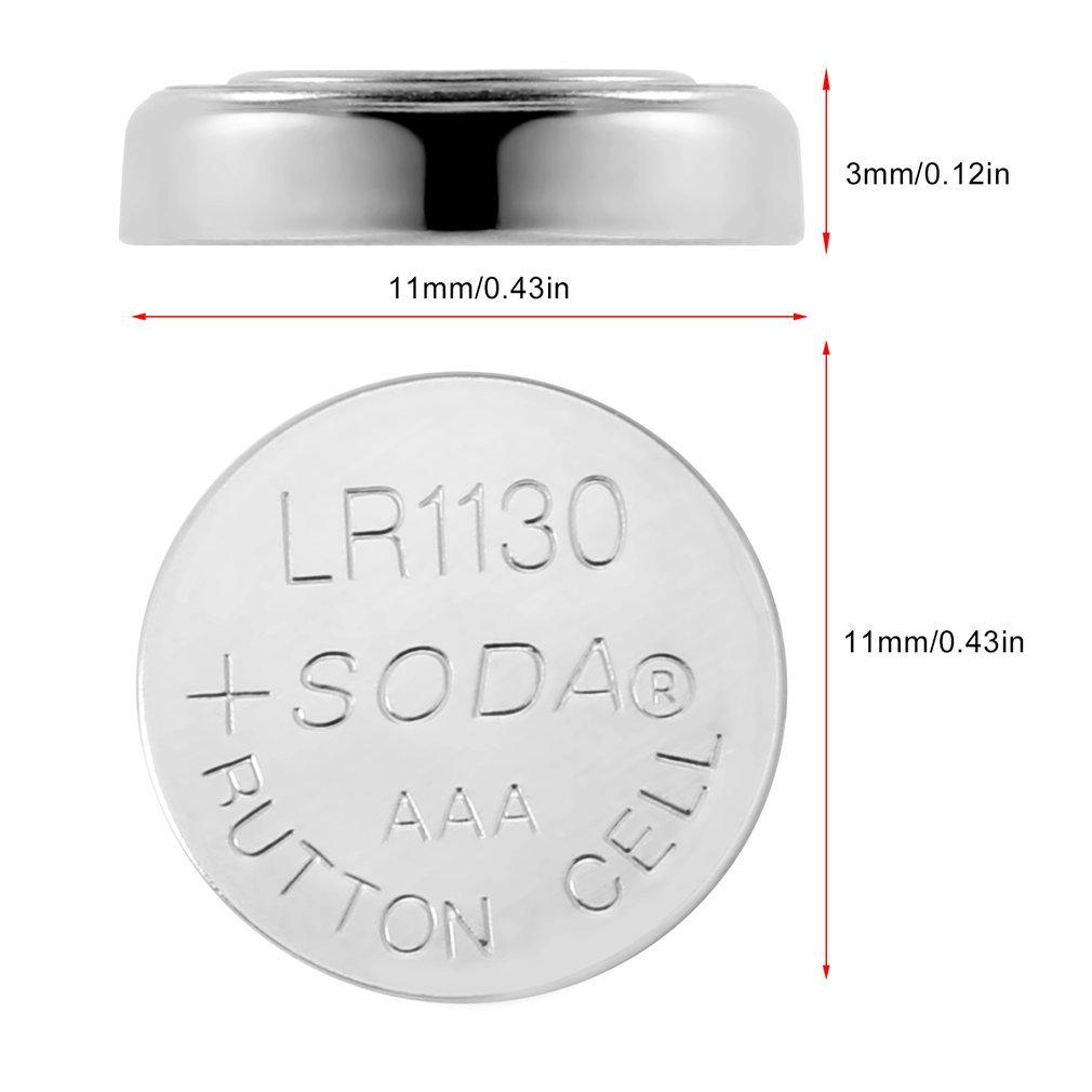 Buy AG10 LR1130 389A LR54 L1131 189 Alkaline Cell Button Battery For ...