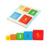 Buy Color Number Block Recognize Puzzle Wooden Toys Shape Learning ...