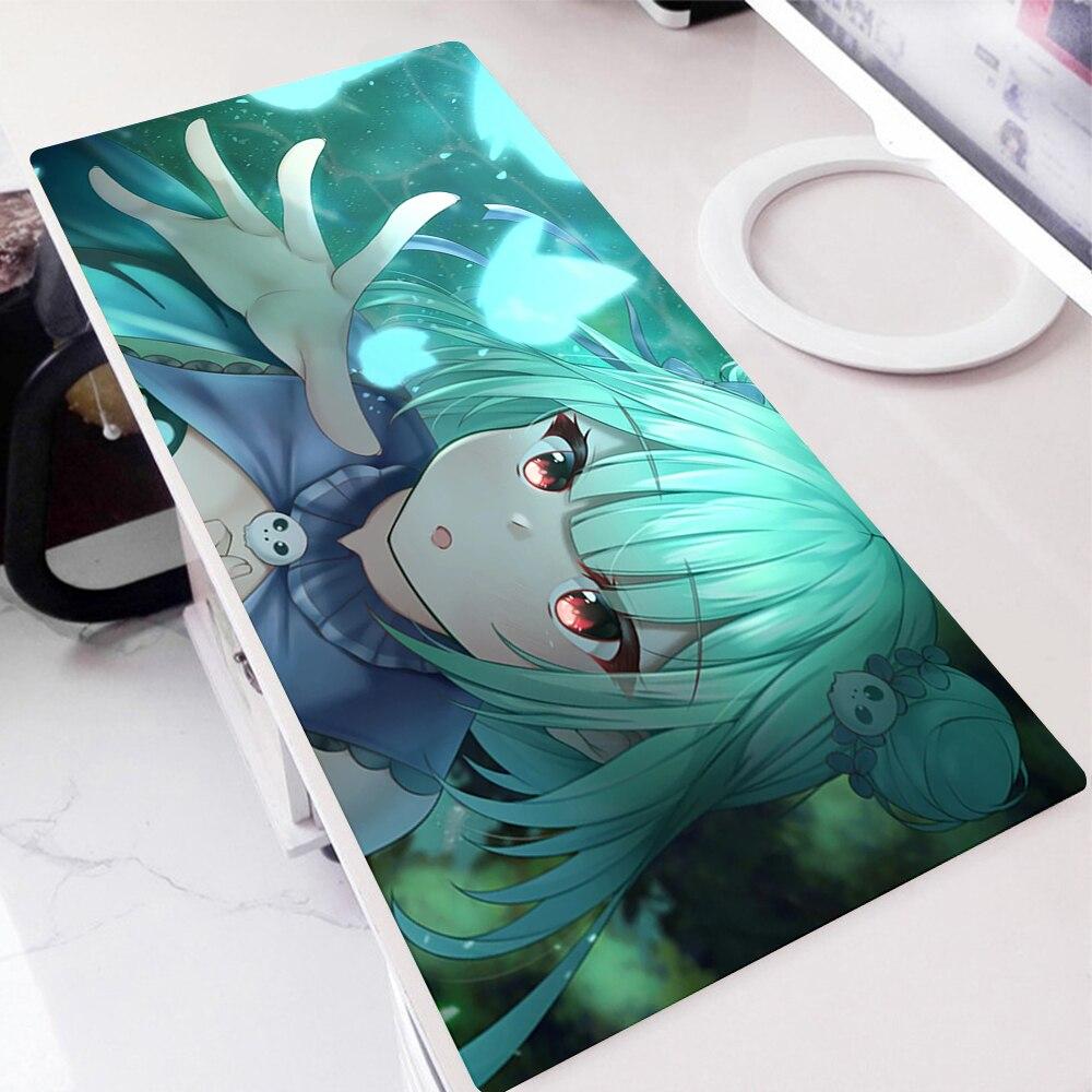 Cheap Uruha Rushia Hololive Girl Mouse Pad PC Game Computer Gaming Pad ...