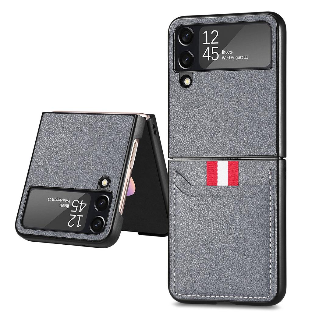 Anti-düşen Deri Telefon Çantası Funda Kılıf Samsung Galaxy Z Flip4 Flip ...