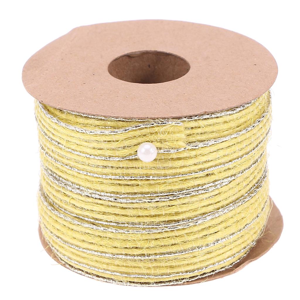 Buy 1pc Braided Rope Practical Useful Natural Woven Burlap Ribbon Hemp ...