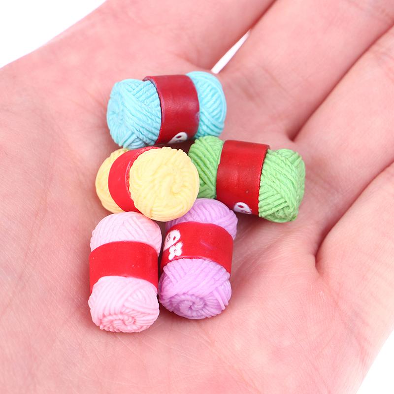 Buy Simulation Wool Ball Resin Jewelry Accessories Miniature Food Play ...
