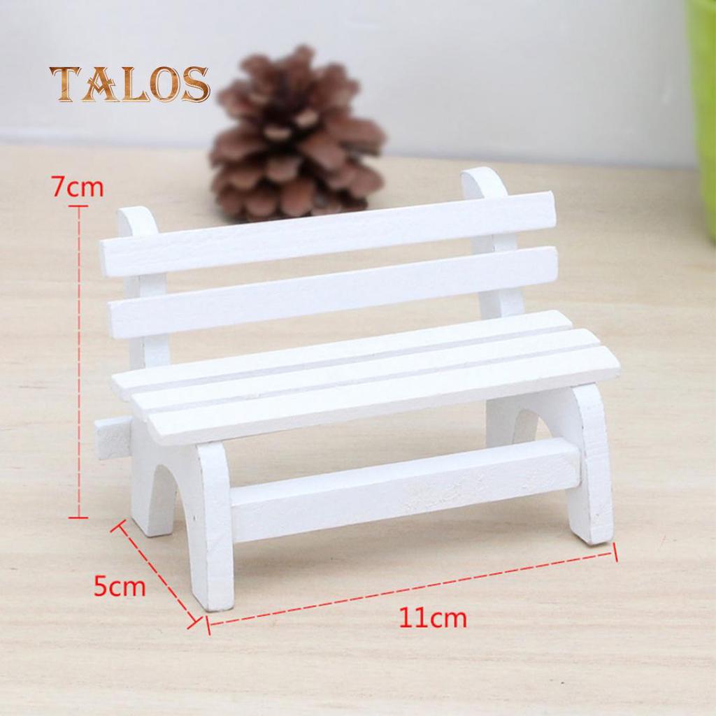 Miniature Chair Mini Bench Garden Landscape Ornaments Garden Bonsai ...