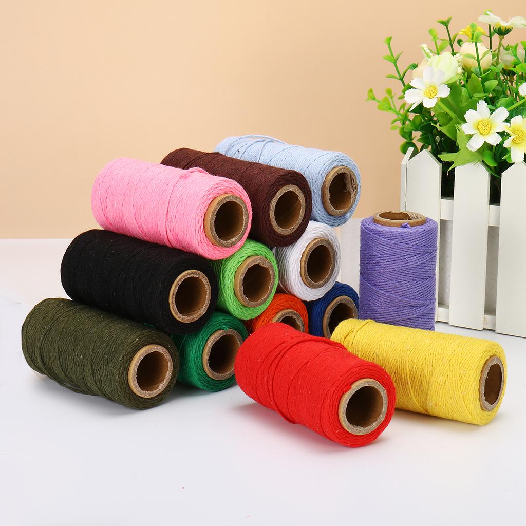 Buy 100mm Pure Cotton Twisted Cord Rope Crafts Macrame String ...