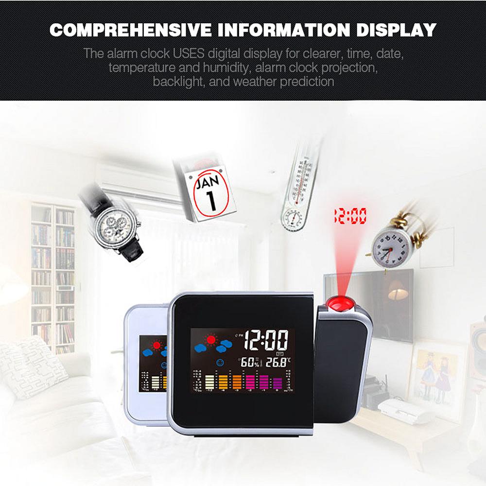 Buy Desk LED Time Projector Calendar Creative Color LCD Digital ...