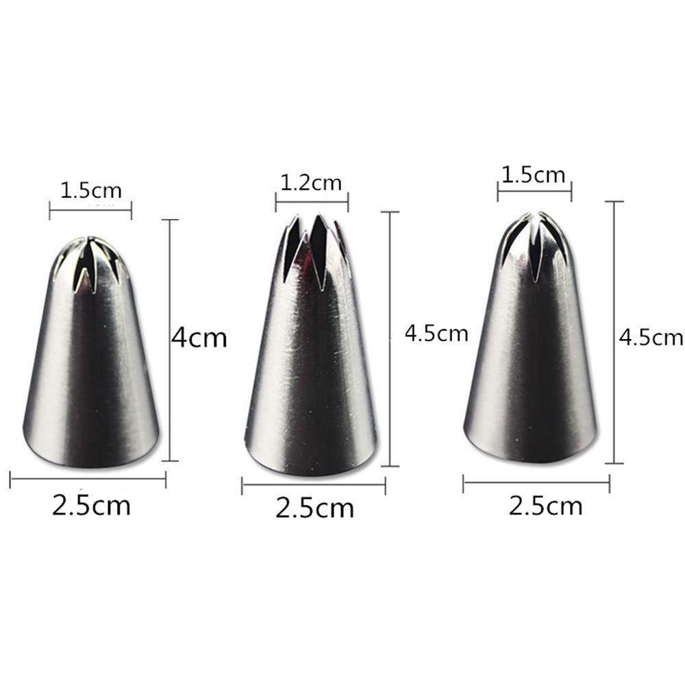 Buy Cream Baking 3pcs/set Pastry Tool Icing Nozzles Piping Tips Cupcake ...